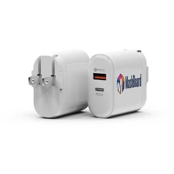 PowerUSB USB & Type C Port Travel Plug - Merch.com