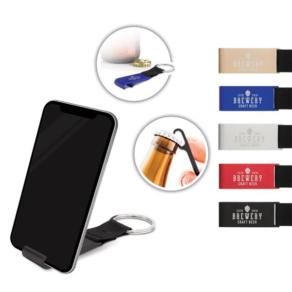 Bottle Opener Phone Stand Keychain - Merch.com